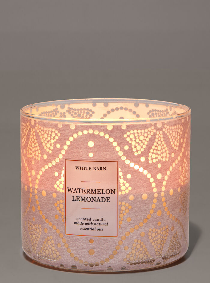 3 Wick Candle Watermelon Lemonade Bath And Body Works