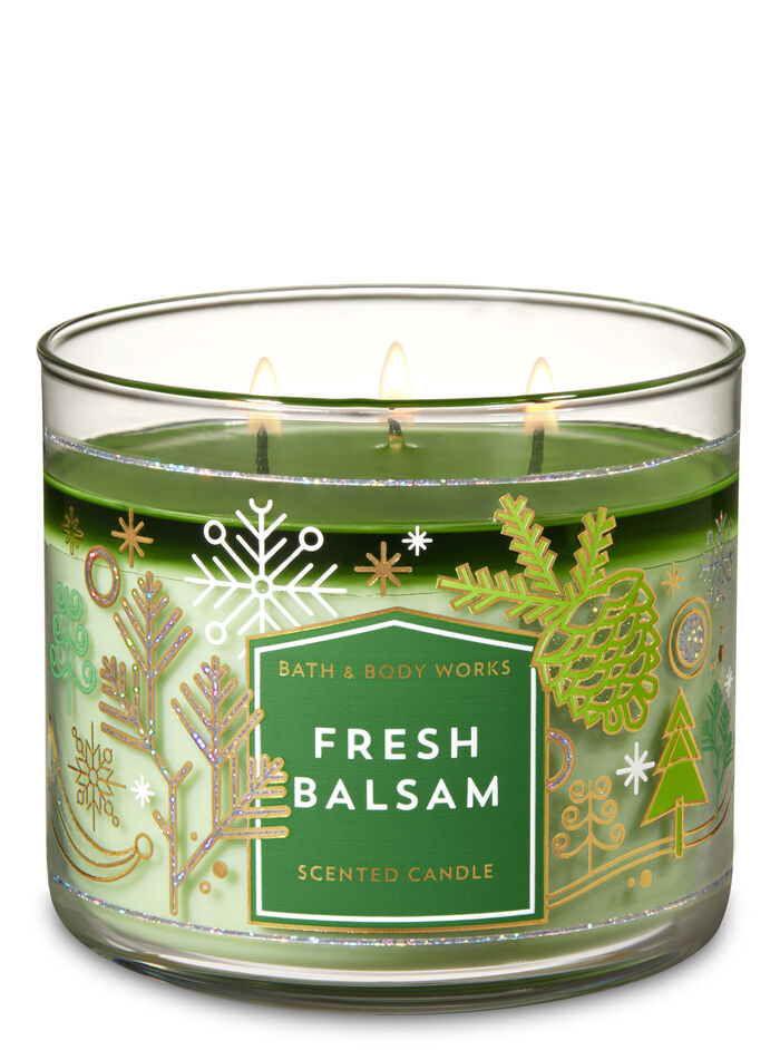 3-Wick Candle Fresh Balsam | Bath & Body Works Italy