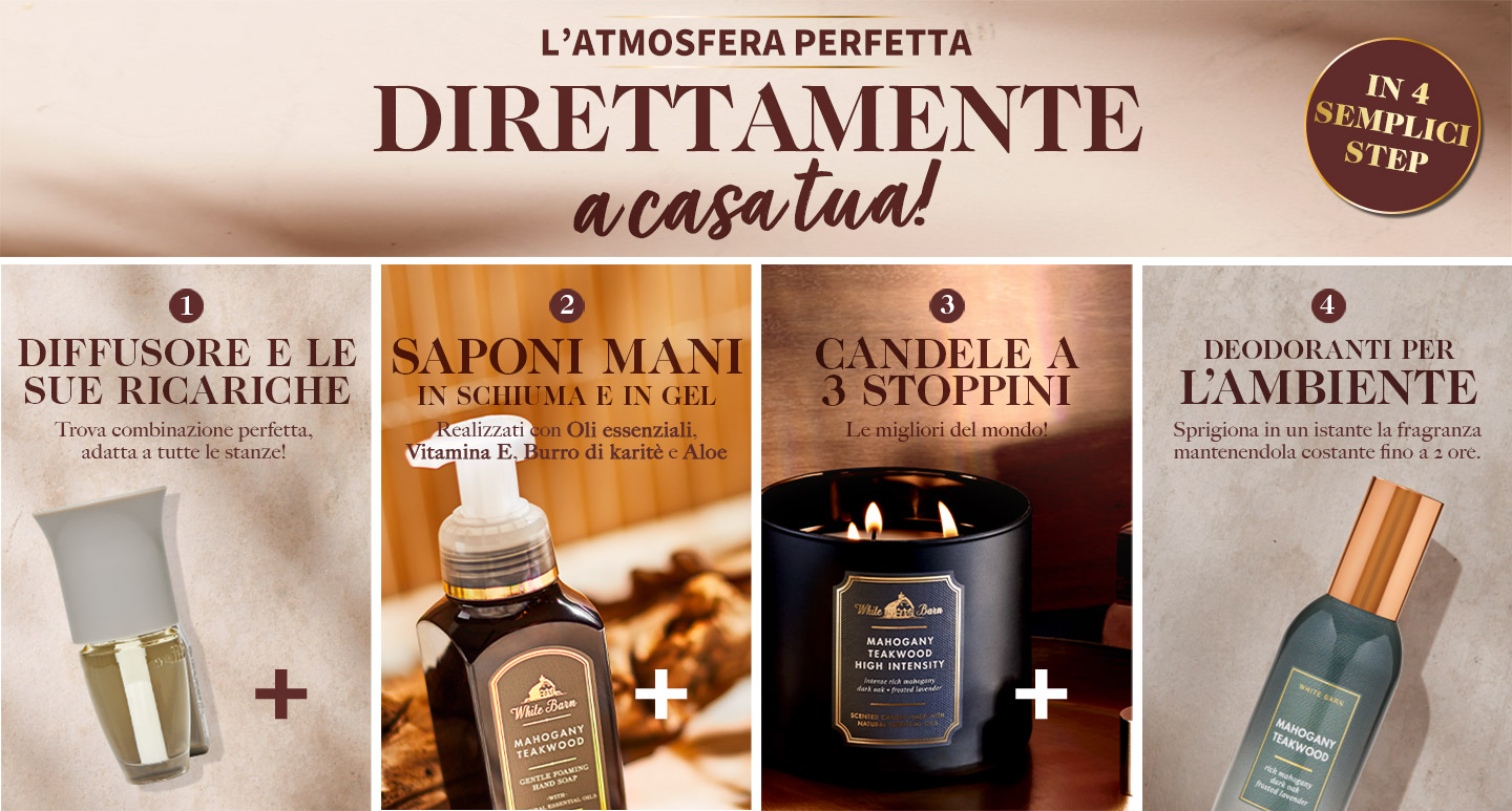 Profumazione ambiente: candele e diffusori | Bath & Body Works Italia